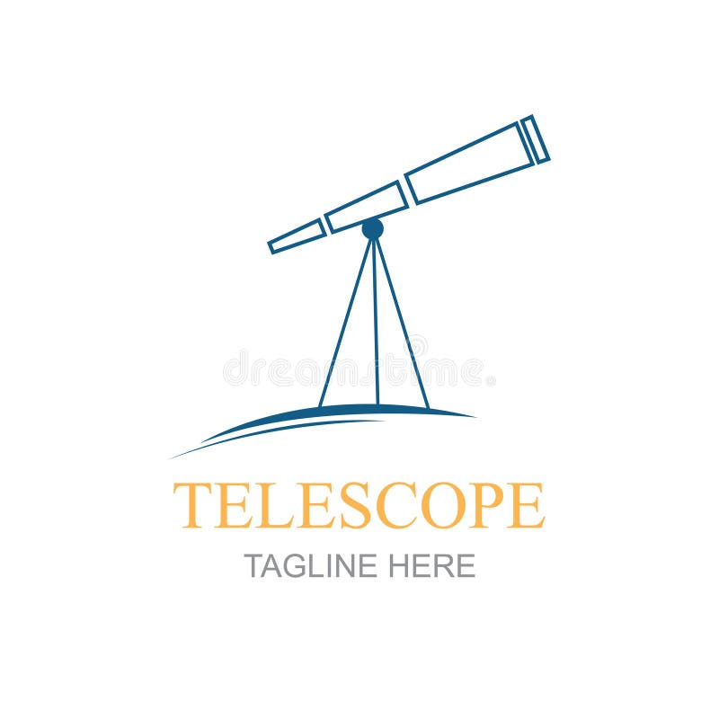 Telescope Logo and Symbol Design Vector Template Stock Vector ...