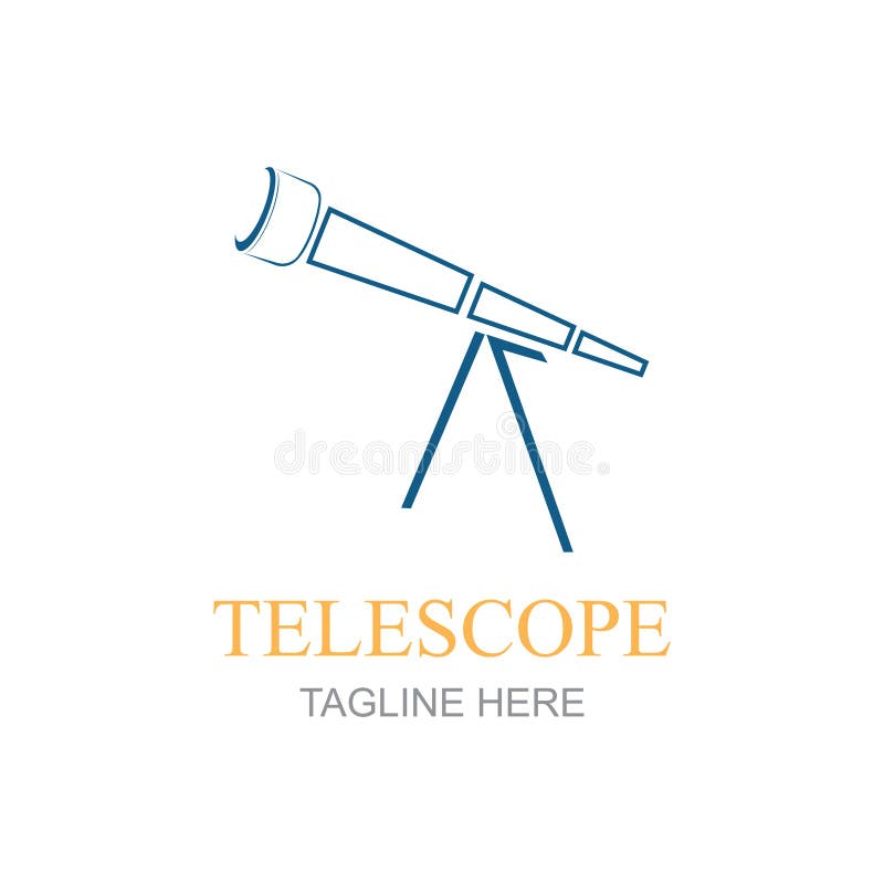 Telescope Logo and Symbol Design Vector Template Stock Vector ...
