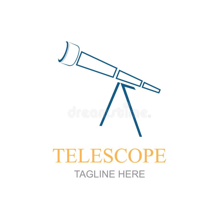 Telescope Logo and Symbol Design Vector Template Stock Vector ...