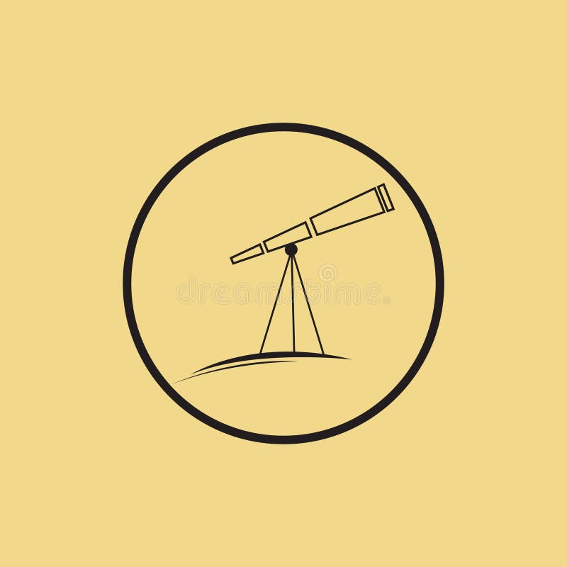 Telescope Logo and Symbol Design Vector Template Stock Vector ...