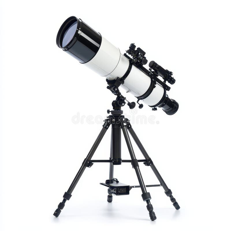 A Telescope Mounted on a Tripod for Astronomical Observation Stock ...