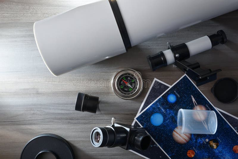 Telescope and Telescope Parts for the Exploration of the Universe Stock ...