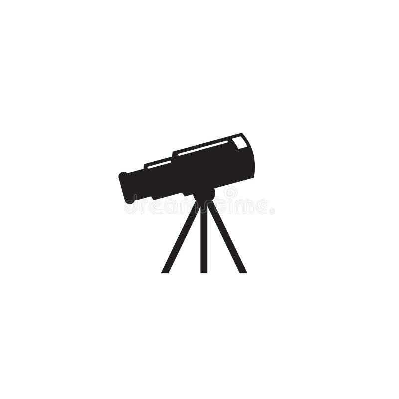 Telescope Sign Symbol Logo Design Template Stock Vector - Illustration ...