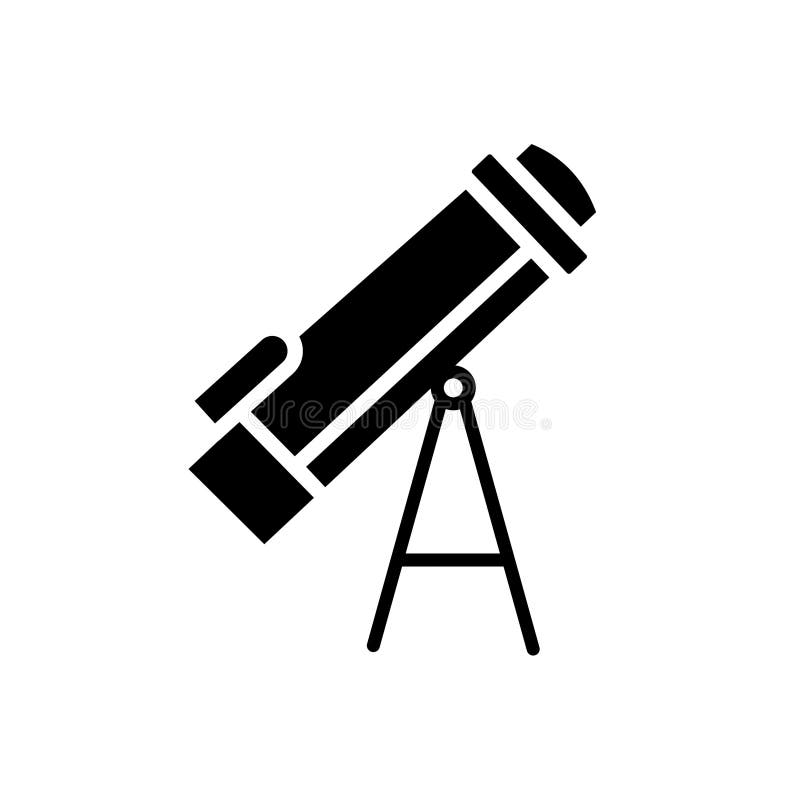 Telescope - Simple Vector Icon Stock Vector - Illustration of telescope ...