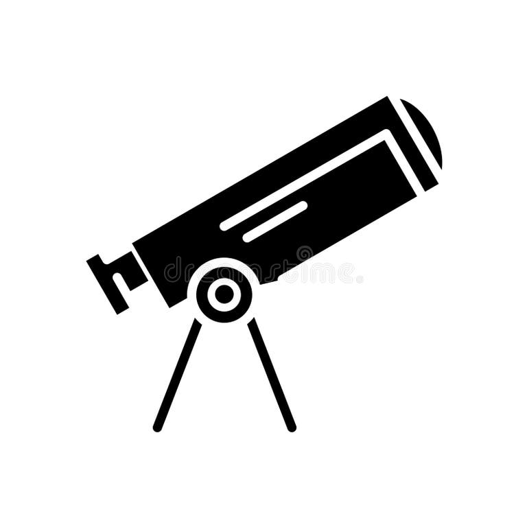 Telescope - Simple Vector Icon Stock Vector - Illustration of telescope ...
