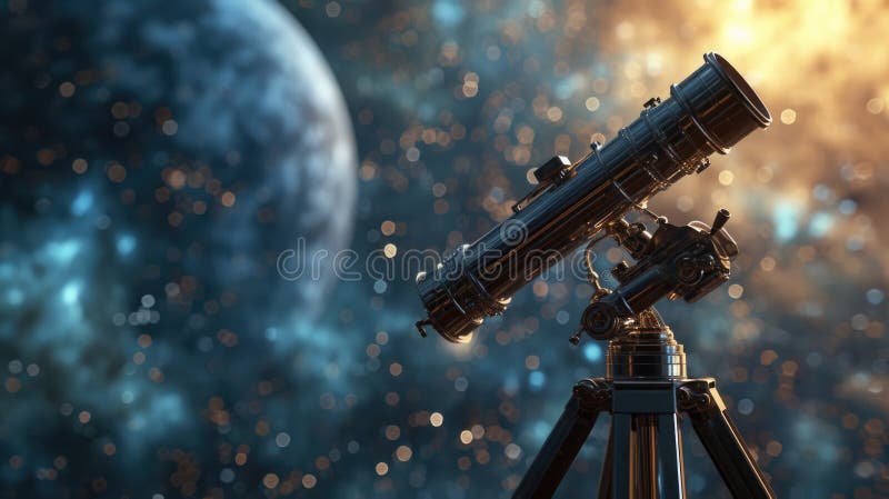 A Telescope Sitting on Top of a Tripod. Perfect for Stargazing and ...
