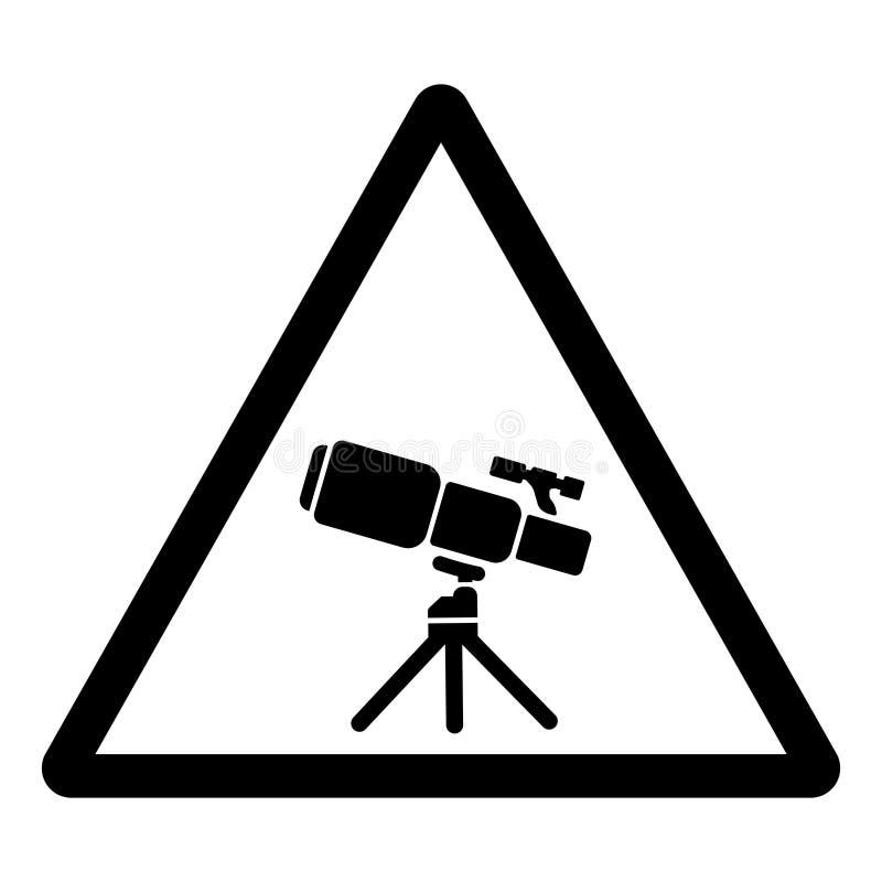 Telescope Symbol Sign,Vector Illustration, Isolate on White Background ...