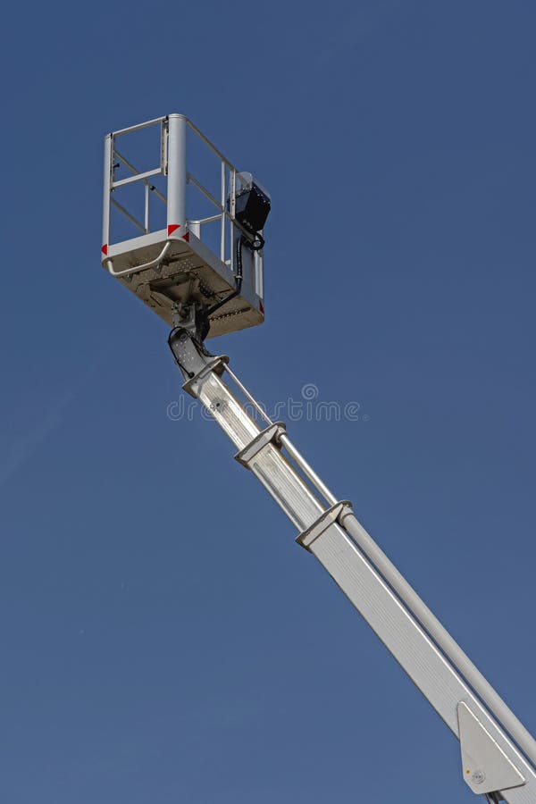 Telescopic Boom Crane Platform Stock Image - Image of construction ...