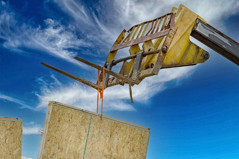 Telescopic Platform Crane Machine Lift Hydraulic Heavy Steel Power ...