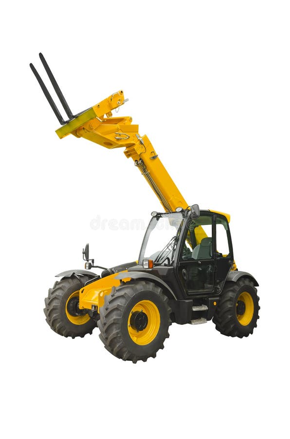 A Telescopic Handler, Also Called a Telehandler Stock Image - Image of ...