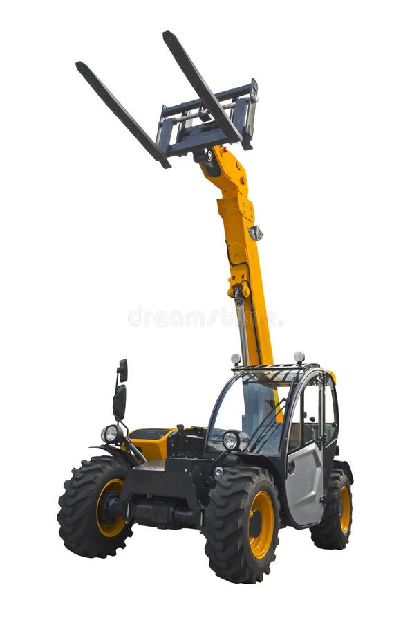 A Telescopic Handler, Also Called a Telehandler Stock Photo - Image of ...