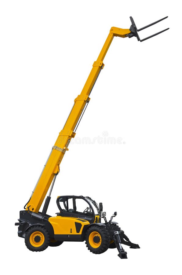 A Telescopic Handler, Also Called a Telehandler Stock Photo - Image of ...