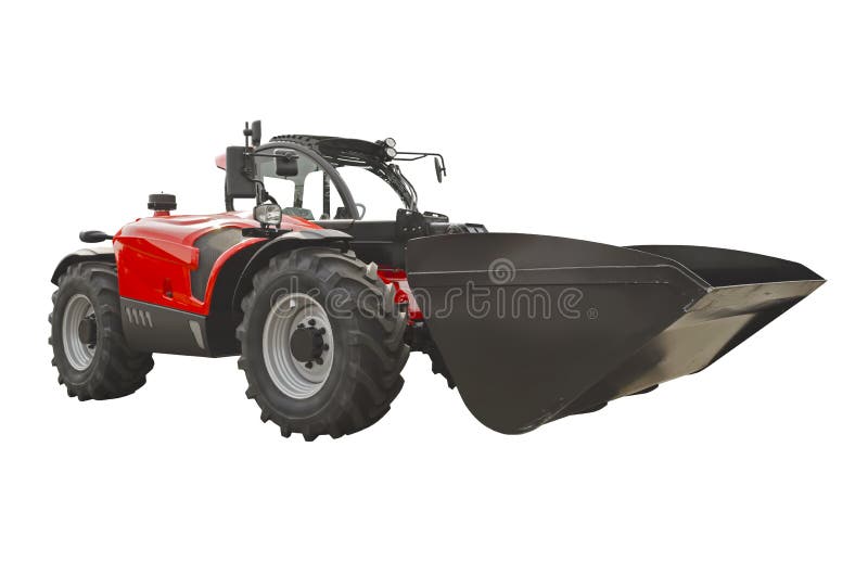 A Telescopic Handler, Also Called a Telehandler Stock Photo - Image of ...