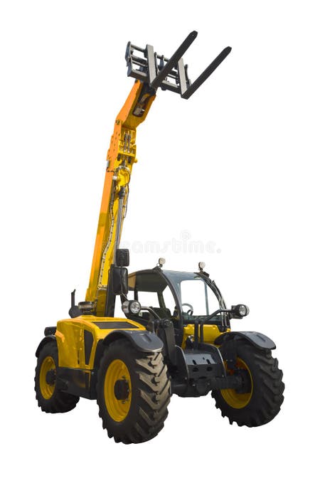 A Telescopic Handler, Also Called a Telehandler Stock Photo - Image of ...