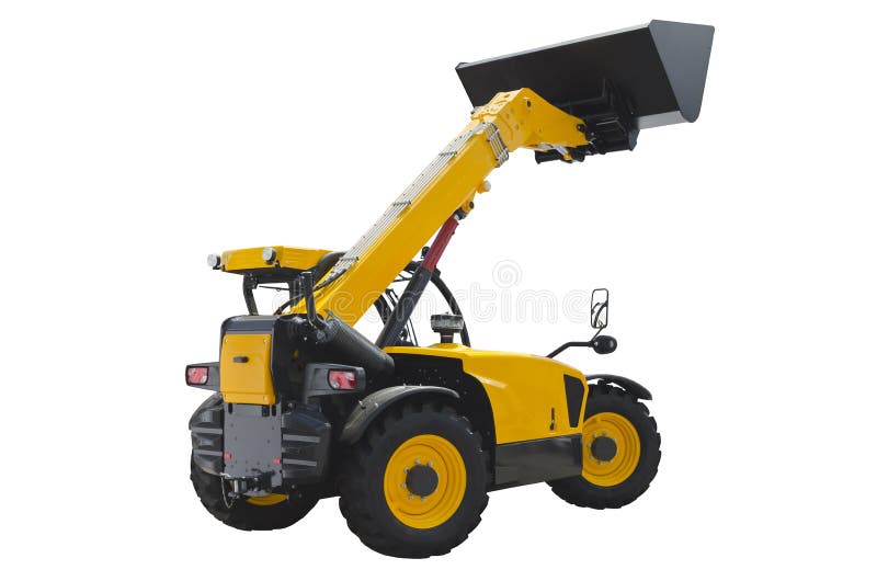 A Telescopic Handler, Also Called a Telehandler Stock Photo - Image of ...