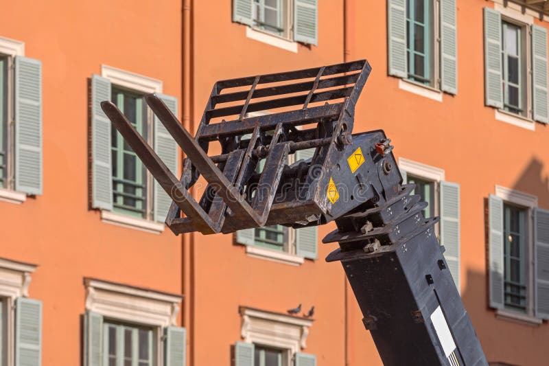 Telescopic Handler Forklift Stock Photo - Image of telescopic, forklift ...