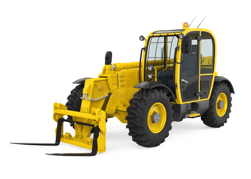 Telehandler Forklift Stock Illustrations – 257 Telehandler Forklift ...
