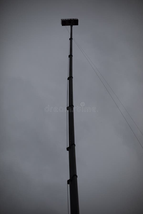 Telescopic Lift To Height. High-altitude Work Stock Photo - Image of ...