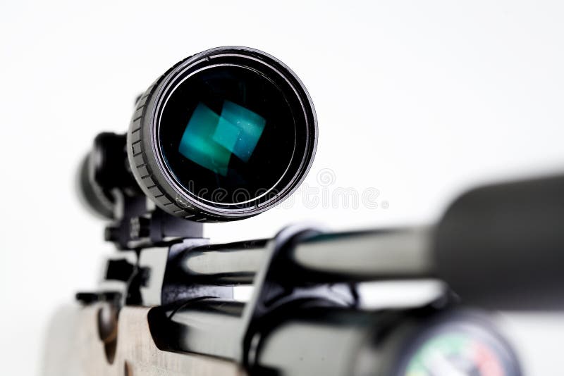 Telescopic Sight on Snipers Rifle Stock Image - Image of forces, kill ...