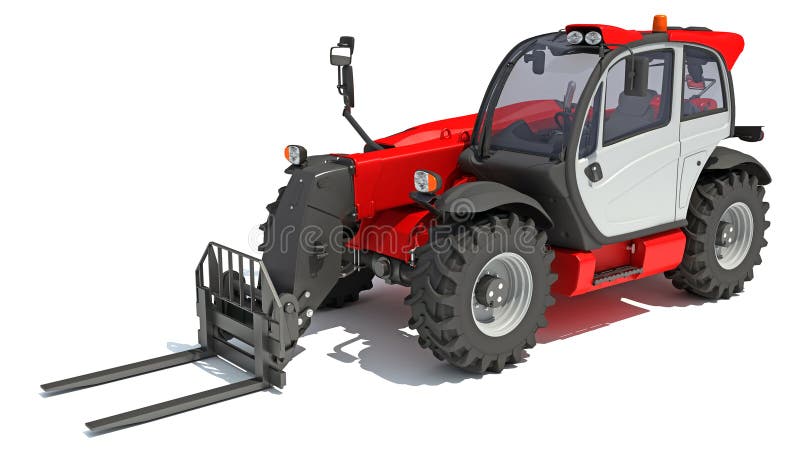 Telescopic Telehandler Stock Illustrations – 379 Telescopic Telehandler ...