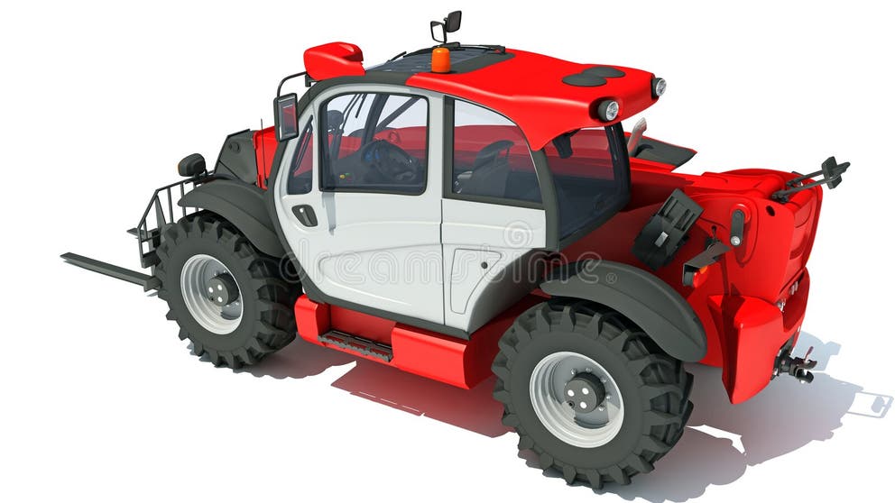 Telescopic Telehandler Stock Illustrations – 379 Telescopic Telehandler ...