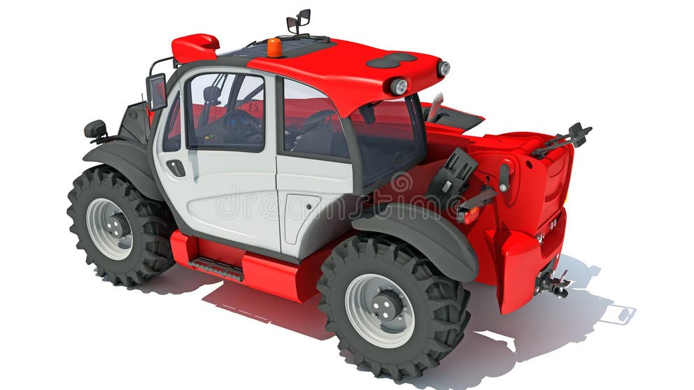 Telescopic Telehandler Stock Illustrations – 379 Telescopic Telehandler ...