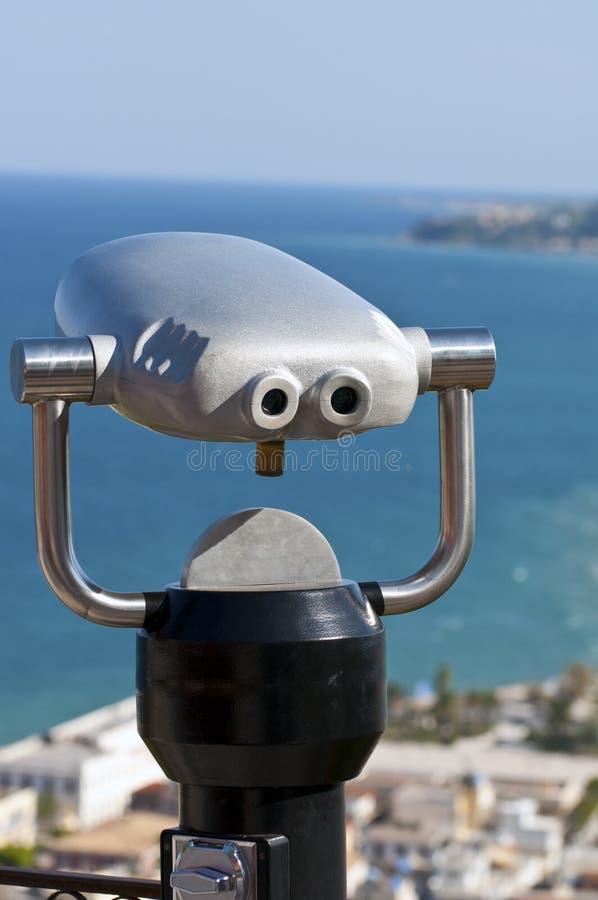 Telescopic Viewing Binoculars Stock Image - Image of optic, distance ...