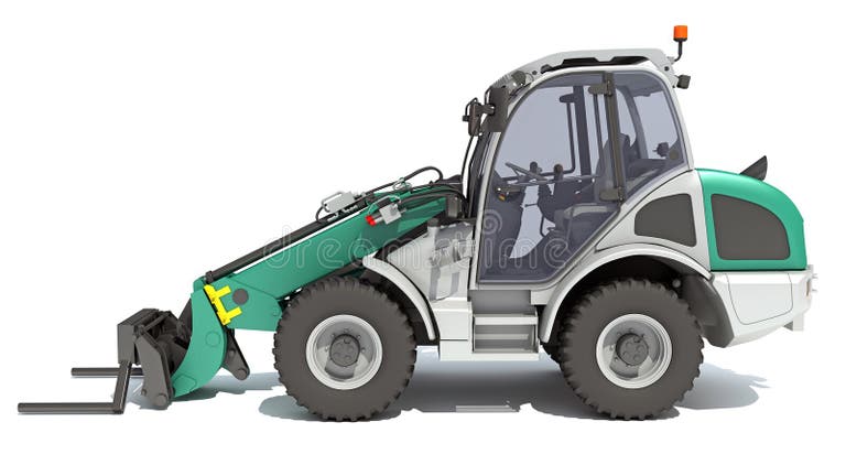 Forklift Telehandler Stock Illustrations – 460 Forklift Telehandler ...