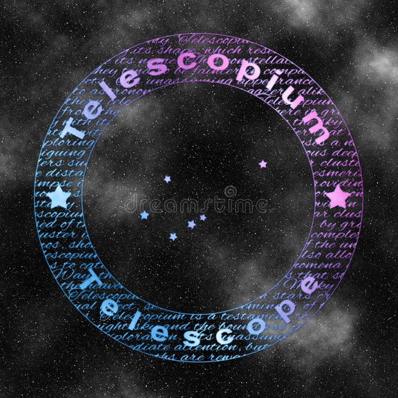 Telescopium Constellation, Telescope Constellation Stock Illustration ...