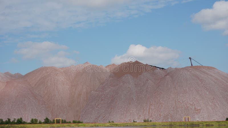Telestacker and Potash Waste Heaps, Extraction of Salt and Potash ...