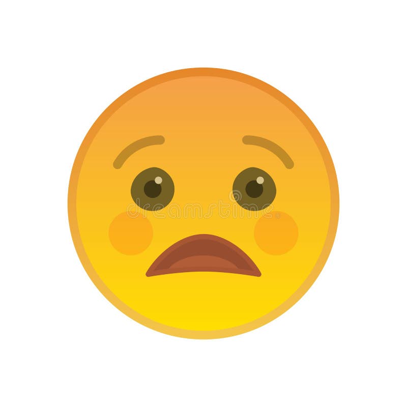 Teleurgesteld emoticon vector illustratie. Illustration of emotie ...
