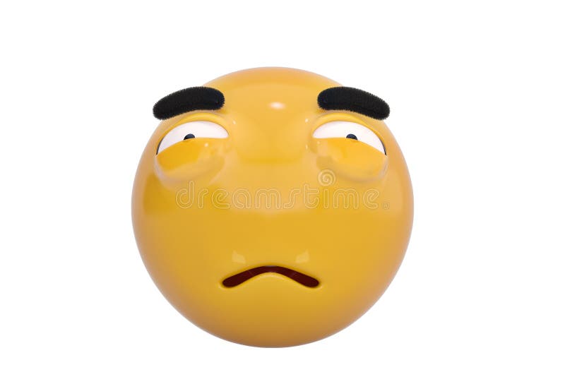 Teleurgesteld Emoticon 3D Illustratie Stock Illustratie - Illustration ...