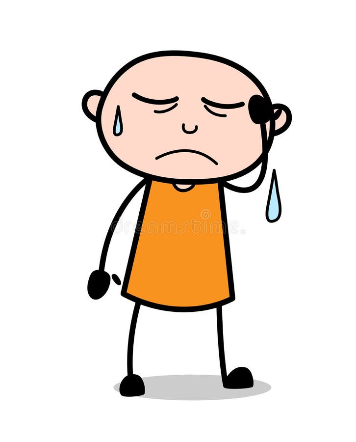 Teleurgesteld Gezicht - De Leuke Vector Van Het Beeldverhaaljonge ...