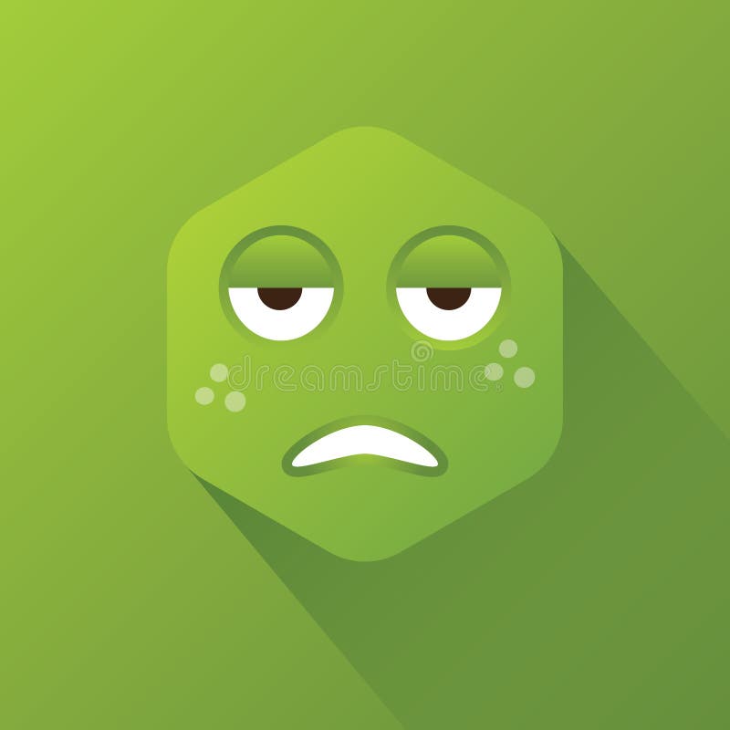 Teleurgesteld emoticon vector illustratie. Illustration of emotie ...