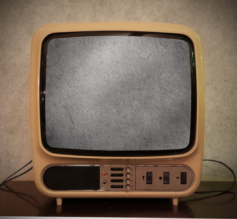 Televisão antiga velha foto de stock. Imagem de antiguidade - 39522750