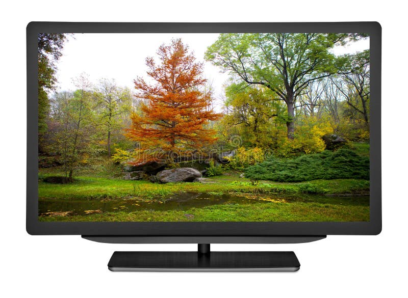 3D Television. TV LCD in HD 3D. Stock Image - Image of liquid ...