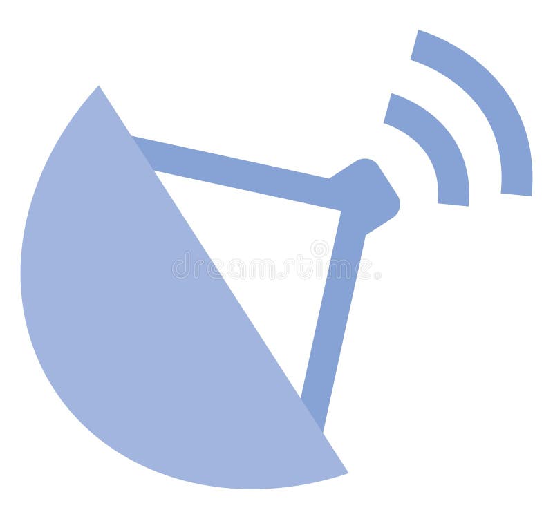 UHF VHF Television Antenna Isolated Stock Illustration - Illustration ...