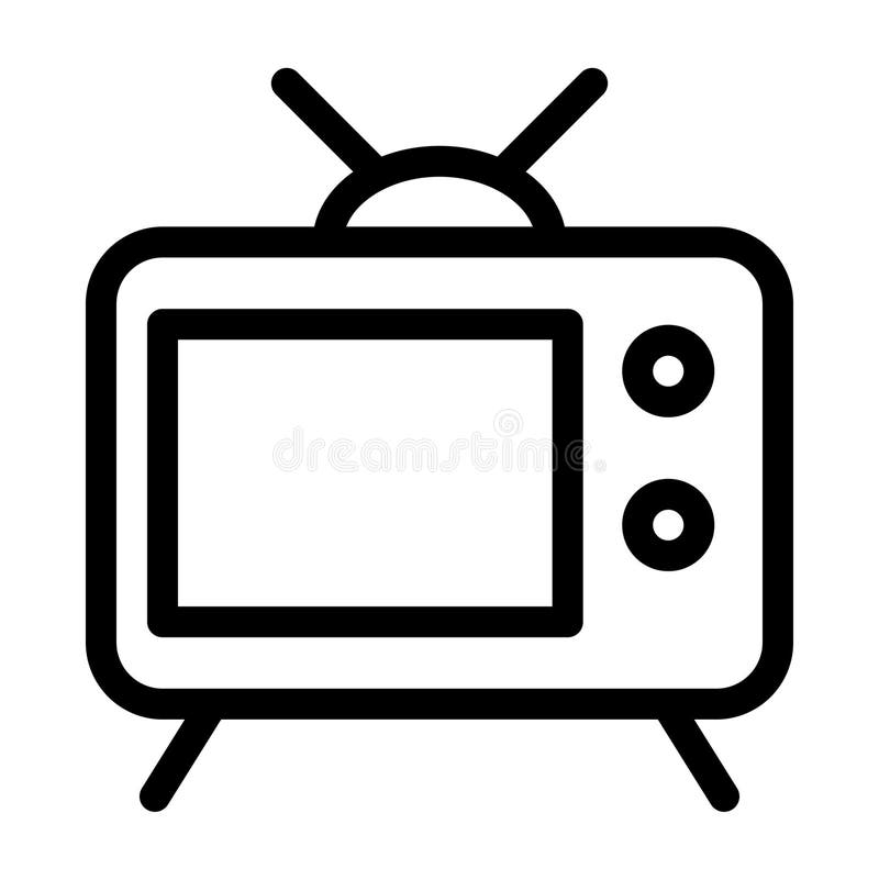 Television Antenna Icons Set Isolated on White Background. Silhouettes ...