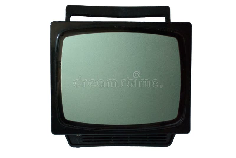 Television apparatus stock photo. Image of isolated, retro - 16636744