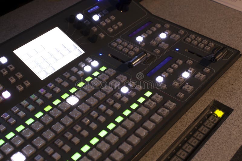 Television Broadcast Gallery Stock Image - Image of switcher, color ...