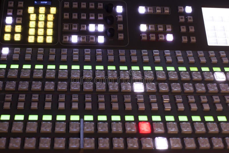 Television Broadcast Gallery Stock Image - Image of broadcast, buttons ...