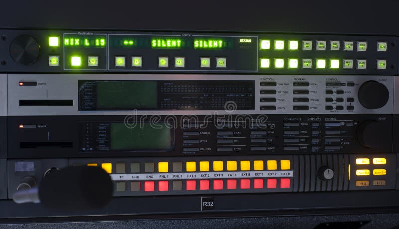 Television Broadcast Gallery Stock Image - Image of buttons, focus ...