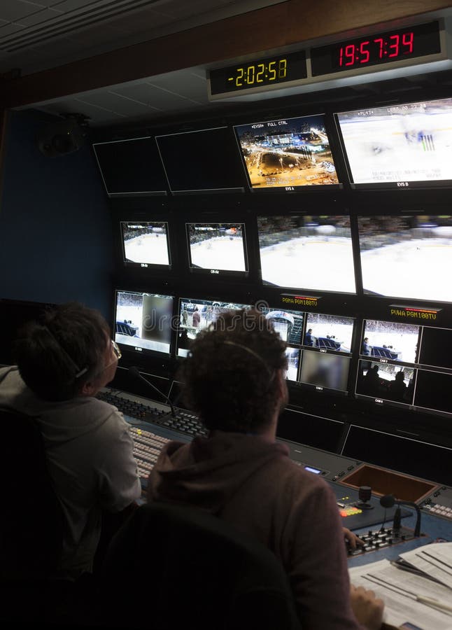 Television Broadcast Gallery. Editorial Photo - Image of control ...