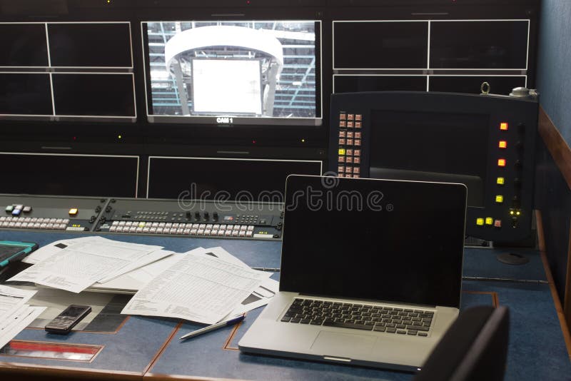 Television Broadcast Gallery. Editorial Photography - Image of focus ...