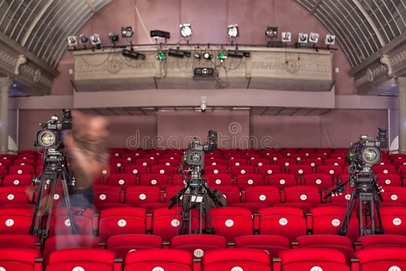 Television Broadcast from the Theater. Professional Digital Video ...