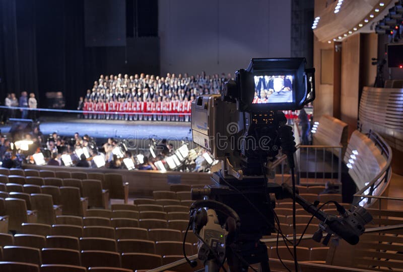 Television Broadcast from the Theater. Professional Digital Video ...