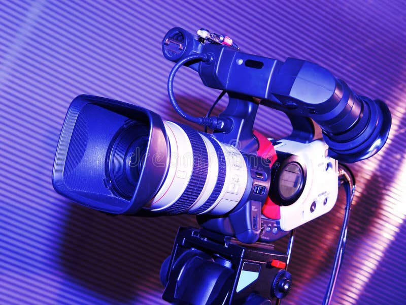 TV reporter in studio stock image. Image of camera, expressive - 2314835