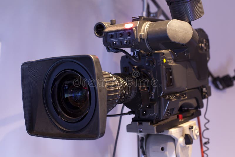 Television camera stock image. Image of business, focus - 50852467