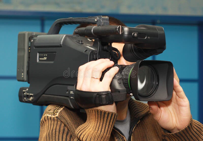 Television cameraman stock photo. Image of television - 47096604