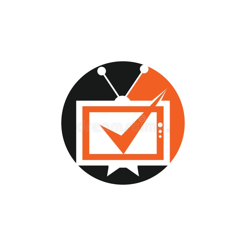 Television Check Logo Vector Design Template. Stock Vector ...